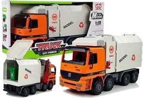 LEAN Toys Popelářské auto s pohonem – popelnice