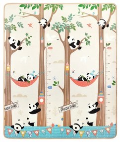 Rolovací podložka pro děti 180×150 cm – PANDY A INDIÁNI