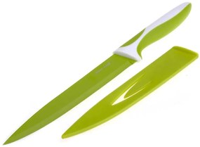 Ocelový nůž s keramickým povlakem Zelený 33 cm - nízký - Nože s keramickým povrchem SMART COOK