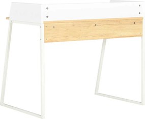 Psací stůl bílý a dub 90 x 60 x 88 cm 20265