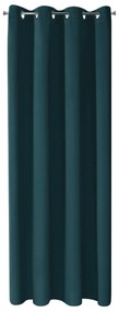 ZATEMŇOVACÍ ZÁVĚS NA KROUŽCÍCH BLACKOUT 135X250 CM TMAVĚTYRKYSOVÁ