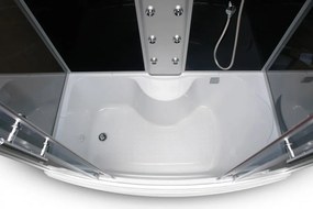 Kerra Nana 150x85x220 masážní sprchový box s vanou, LE1585N