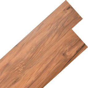 vidaXL Podlahová krytina PVC 5,02 m² 2 mm samolepicí [146601] Barva: matte wood brown