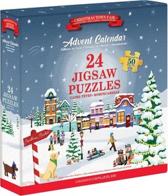 Eurographics puzzle adventní kalendář: vánoční jarmark 24 × 50 dílků