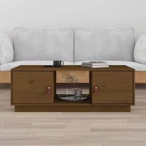 Konferenční stolek medově hnědý 100x50x35 cm masivní borovice