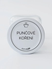 Samolepka na kořenky PUNČOVÉ KOŘENÍ průhledná 5 cm základní písmo
