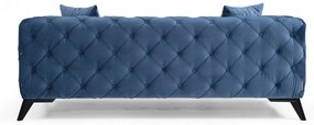 Designová sedačka Rococo 197 cm modrá