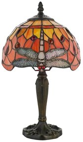 Endon 64091 - Stolní lampa Tiffany DRAGONFLY 1xE14/40W/230V pr. 20 cm