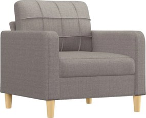 3dílná sedací souprava s polštáři taupe textil 3201265