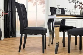 Designová židle Queen II černý samet