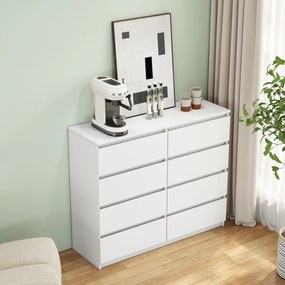 Komoda Houseland Clarity 02 matná bílá