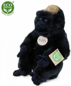 RAPPA Plyšová gorila sedící 23 cm / ECO-FRIENDLY / od 0 měsíců