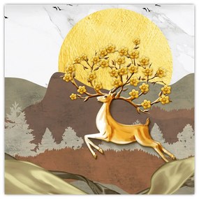 Obraz jelena (30x30 cm)
