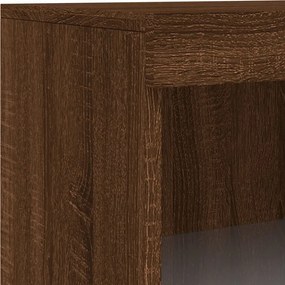 vidaXL Příborník s LED osvětlením 60,5 x 37 x 100 cm [836668] Barva: Bílá