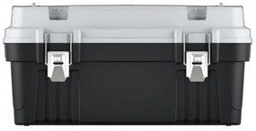 Kufr na nářadí s kovovým držadlem a zámky 54 × 27,8 × 26,9 cm, krabičky