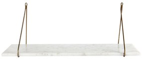 House Doctor, Mramorová police Marble White marble, 70 cm | mramor