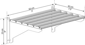 Palram - Canopia - kovová police