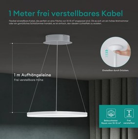 LED lustr na lanku osvětlení ALIVETTA 7287 LED/16W/100-260V 3000-6000K