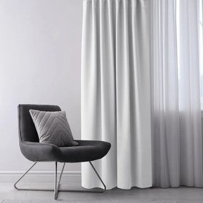 Závěs AmeliaHome Blackout s průchodkami 140x270 cm bílý
