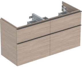 Geberit iCon Skříňka pod dvojité umyvadlo 118,4 x 61,5 cm, dub 502.309.JH.1