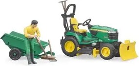 Bruder 62104 Traktor John Deere s přívěsem a zahradníkem / od 4 let