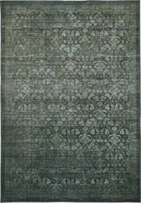 XXXLutz NAPLOCHO TKANÝ KOBEREC, 160/230 cm šedá, zelená Novel - Pratelné koberce - 003684010064