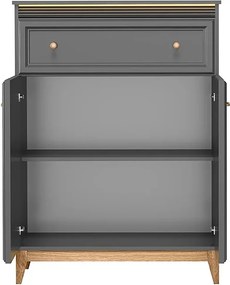 TERRA s | komoda TA-4 | 92 cm | šedá
