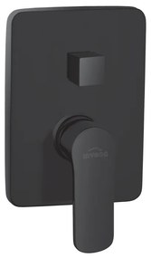 Invena SIROS BP-90-4K2-A Podomítková sprchová baterie, černá - Invena
