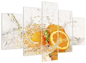 Obraz šťavnatých pomerančů (150x105 cm)