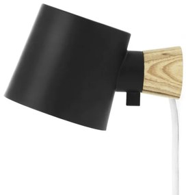 Normann Copenhagen Nástěnná lampa Rise, black 502007