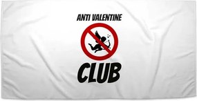 Sablio Ručník Anti Valentine Club - 30x50 cm