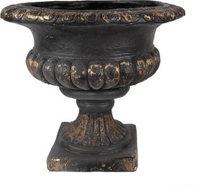 Černý antik květináč v barokním stylu Baroque - Ø 52*47 cm
