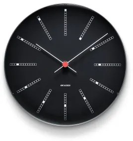 Nástěnné hodiny Bankers Black 21 cm Arne Jacobsen Clocks