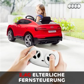 HOMCOM Elektrické autíčko pro děti s dálkovým ovládáním, bezpečnostním pásem, hudbou, pro 3-5 let, 3-5 km/h, červené | Aosom.de