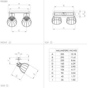Eglo 900383 - Bodové svítidlo SAMBATELLO 2xE27/40W/230V