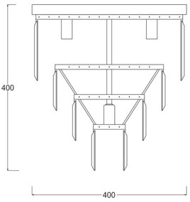 Brilagi - LED Křišťálové stropní svítidlo MOZART 5xE14/40W/230V lesklý chrom