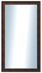 DANTIK - Zarámované zrcadlo - rozměr s rámem cca 50x90 cm z lišty KOSTELNÍ malá hnědá (3165)
