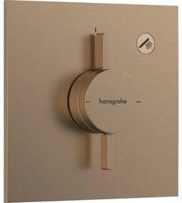 Hansgrohe DuoTurn E Podomítková baterie jednocestná, kartáčovaný bronz 75617140