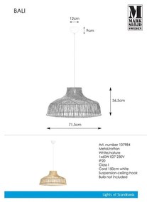 Závěsné svítidlo Markslöjd Bali Pendant Nature