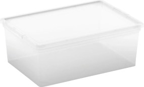 Kis Úložný box s víkem C Transparent S, 14 x 37 x 26 cm