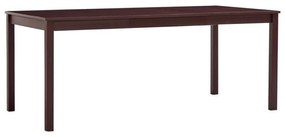 Jídelní stůl tmavě hnědý 180 x 90 x 73 cm borové dřevo,  283407 HangarStore.cz