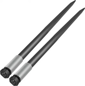 Hay Spears Bale Spikes 2 Černá Hay Bale Spears 124,5 cm Kapacita 1814,4 kg 4,4 cm Dia