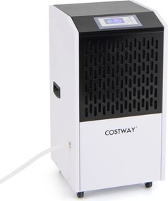 Costway 118 L/den odvlhčovač komerční stavební sušička s vypouštěcí hadicí 24 H
