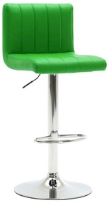Petromila Barová stolička zelená umělá kůže