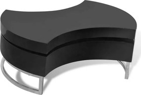 vidaXL Konferenční stolek nastavitelný s vysokým leskem [240425] Barva: Bílá