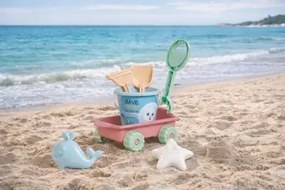 Androni RECYKLACE PASTEL Sada na písek oceán s vozíkem / od 10 měsíců