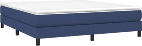 Rám postele s boxspringem modrý 160 x 200 cm textil 3120530