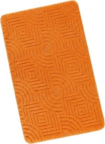 Koupelnová předložka před vanu 60x100cm bludiště oranžové