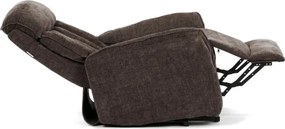 Polohovací křeslo hnědé, elektrické TV-H9727 BR2