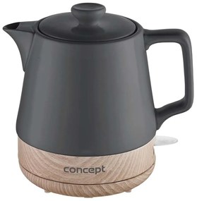 Concept - Rychlovarná konvice, objem 1 l, 1200 W, šedá rk0062